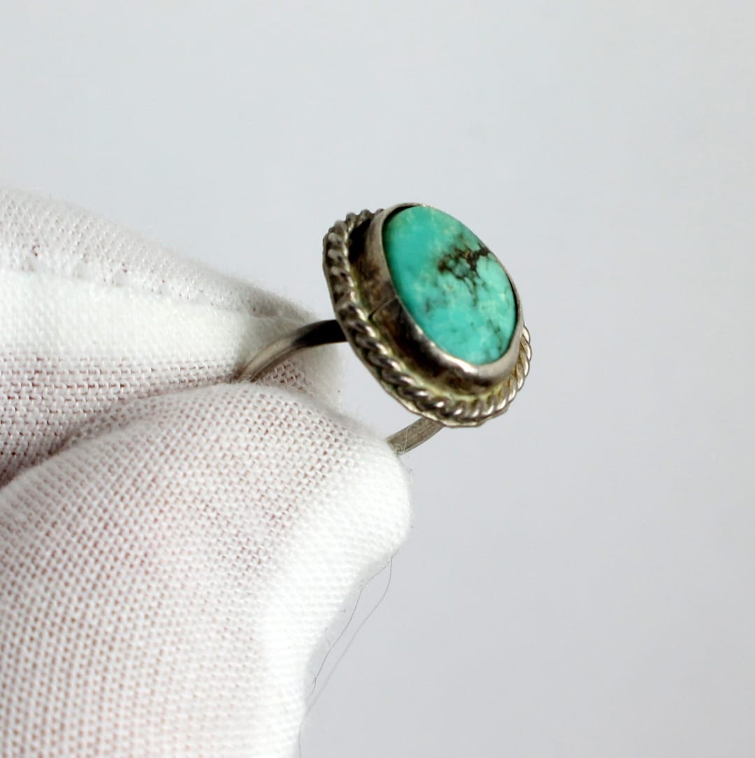 Native American Ring: Old Pawn Era Native American Sterling Silver ...