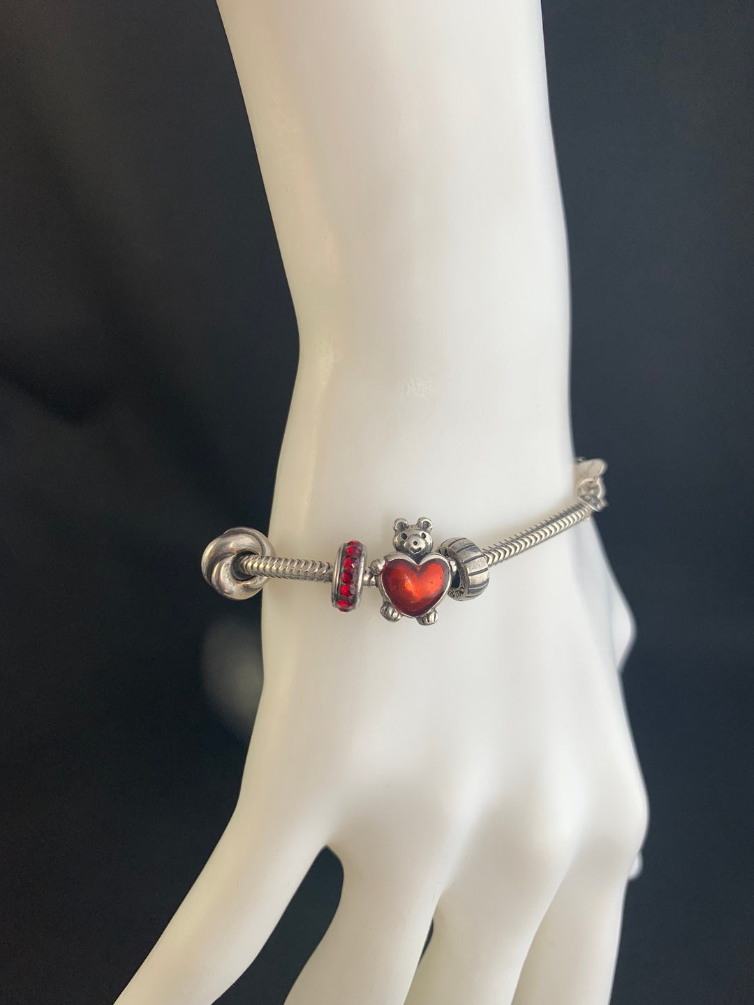 Sterling Silver Pandora, Persona, Chamilia Style Charms Bracelet With ...