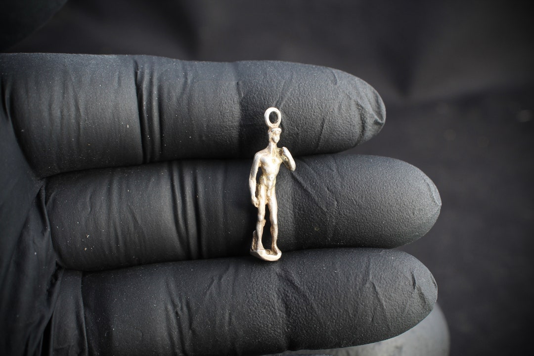 Leonardo Da Vincis David Silver Charm: Rare Sterling Silver DAVID Charm ...