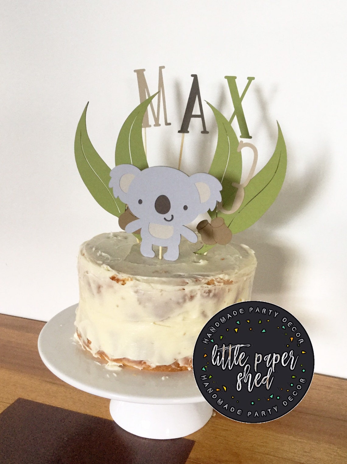 Koala Cake Topper Koala Australian Theme Party | Etsy Australia