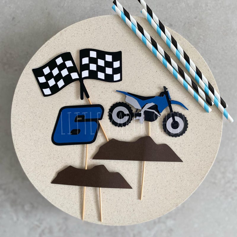 Motocross Cake Topper - Etsy Australia