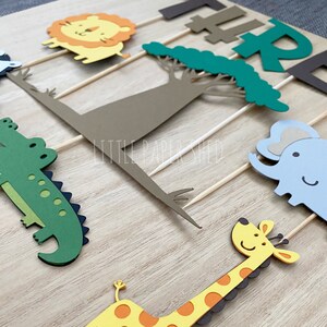 Jungle Safari Cake Topper Set Jungle Cake Topper Safari Party Jungle ...