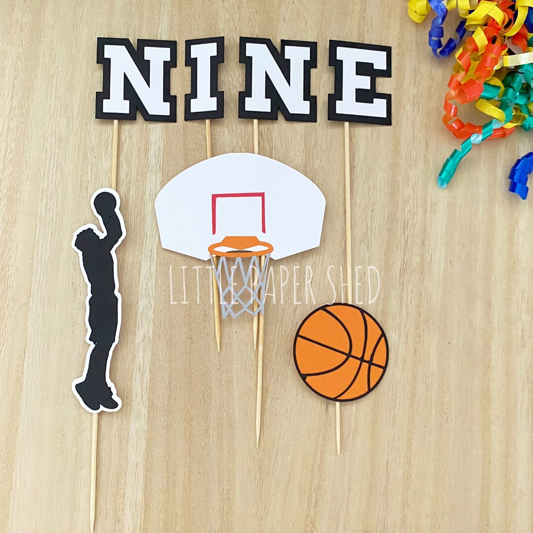 Basketball Cake Topper Set | Basketball Topper | Sport Party ...