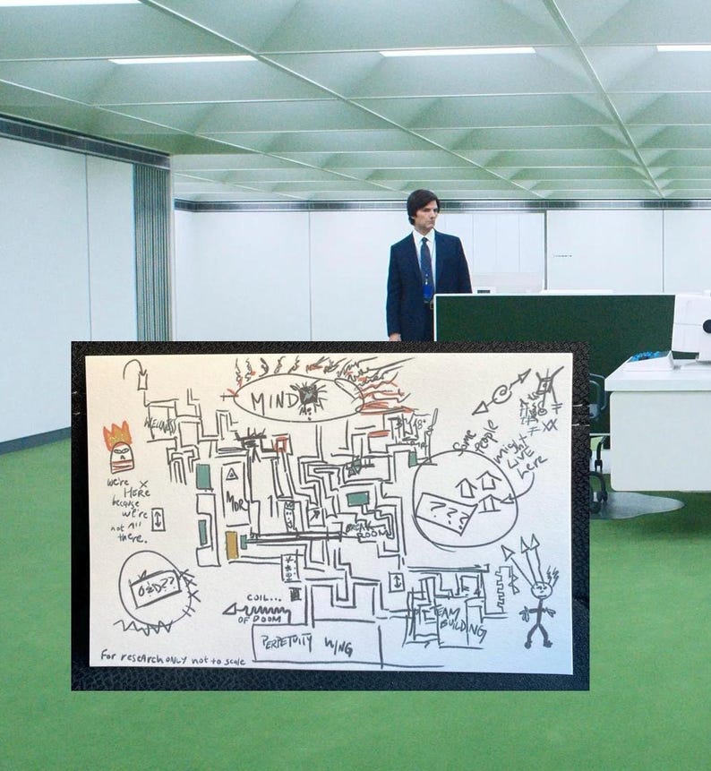 Severed Floor Map - Petey’s Map - Severance - Etsy