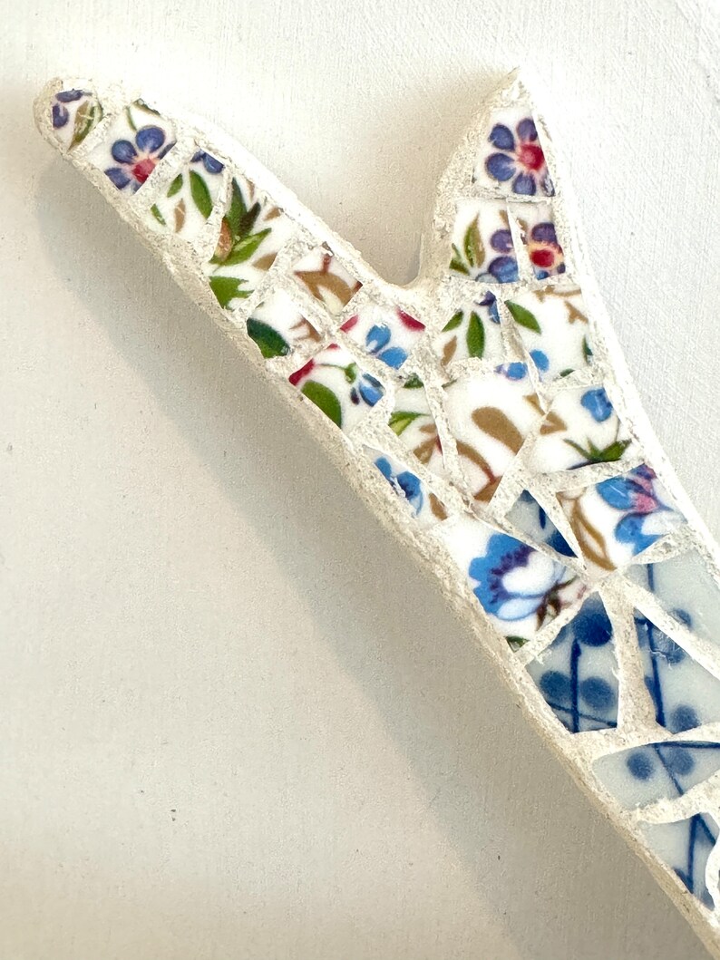 Mosaic Floral Bird - Etsy