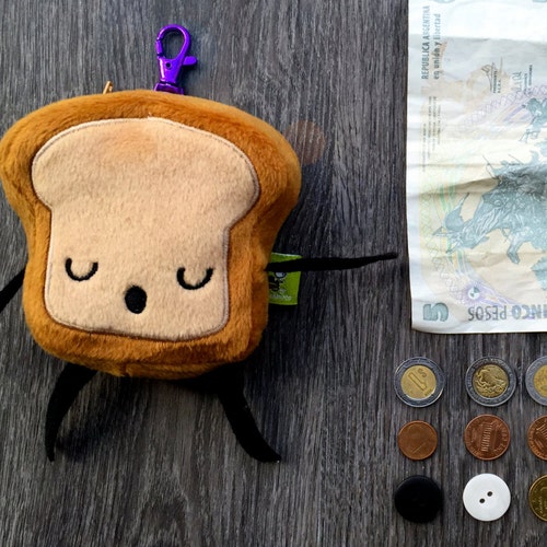 Coin Purse Mr. Little Bread Slice | Etsy