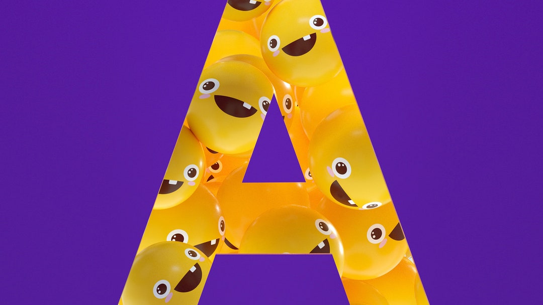 Digital Download CUSTOM Name Letter Emoji Poster - Printable Poster ...