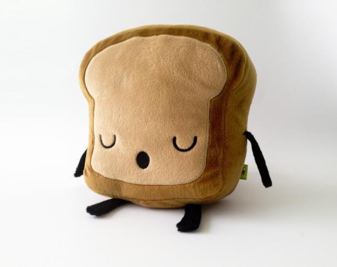 Mr. Little Bread Slice Cute Plush, Toy Kawaii Plushie, Food Plush ...