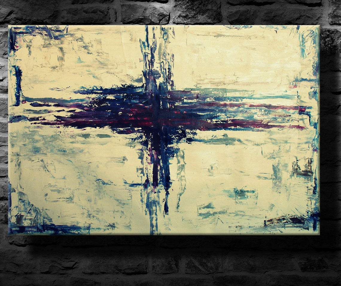 Oil Painting, Modern Art, cross, Canvas Art, Paintings on Canvas, Wall ...