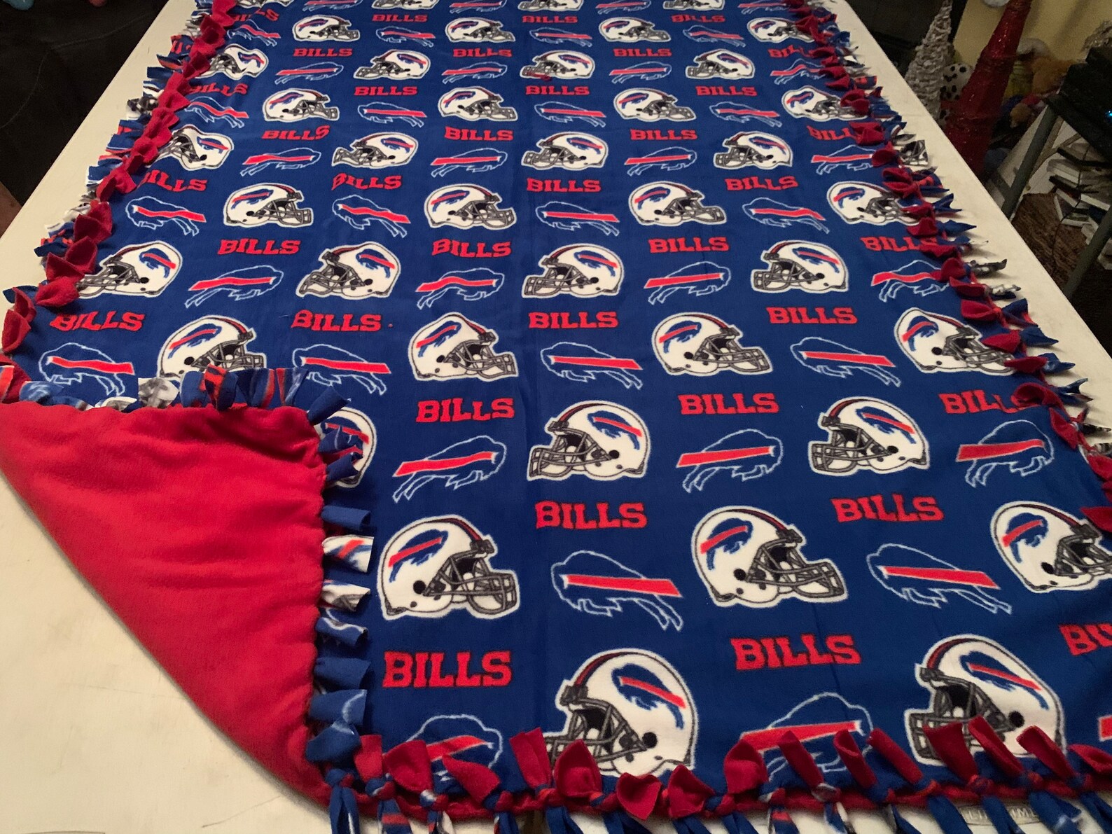 Buffalo Bills Hand Tied Blanket - Etsy
