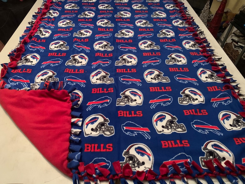 Buffalo Bills Hand Tied Blanket - Etsy