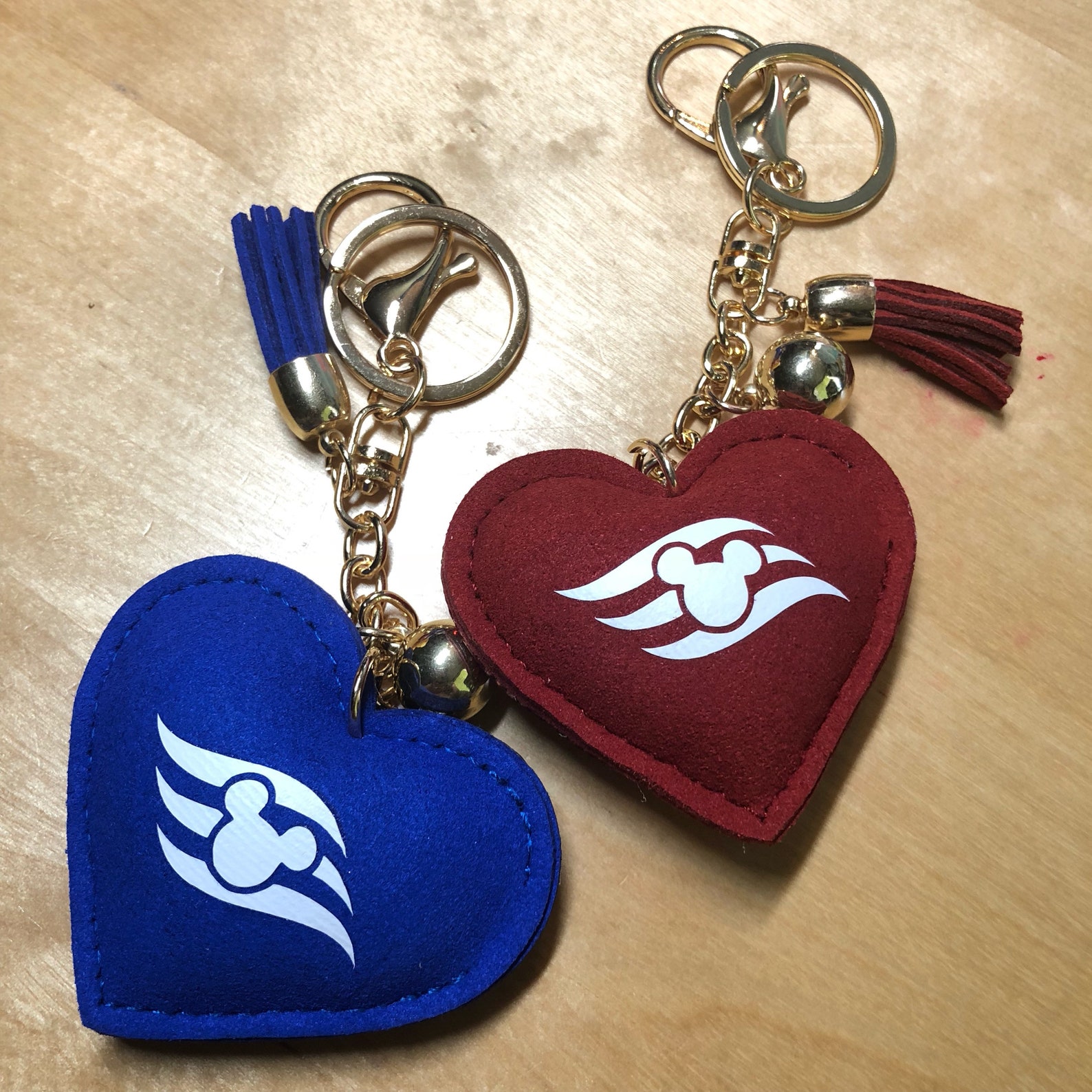 Bling Crystal Heart Keychains. Disney Cruise Line Inspired. - Etsy