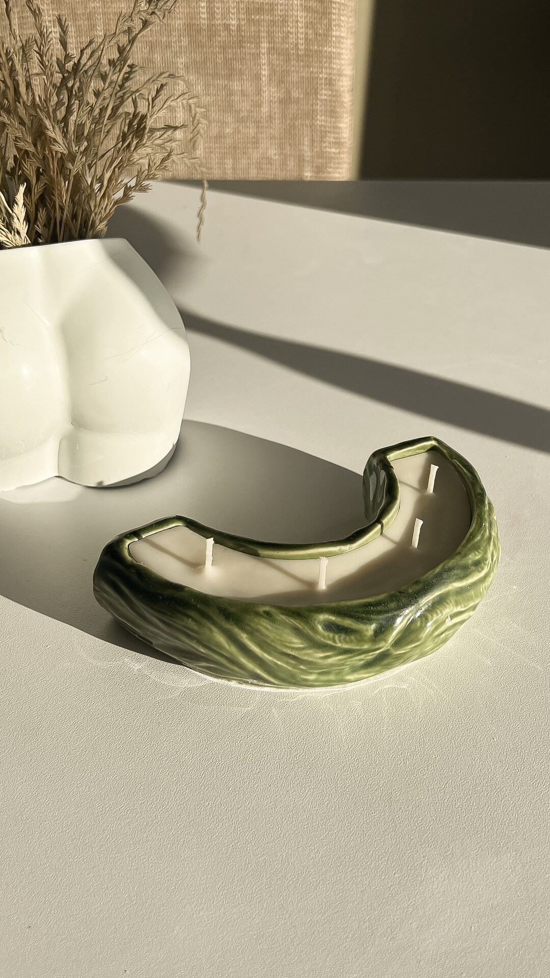 WADE X Ivy&moon Candle, Wade Log Candle, Wade Log Planter, Green Log ...