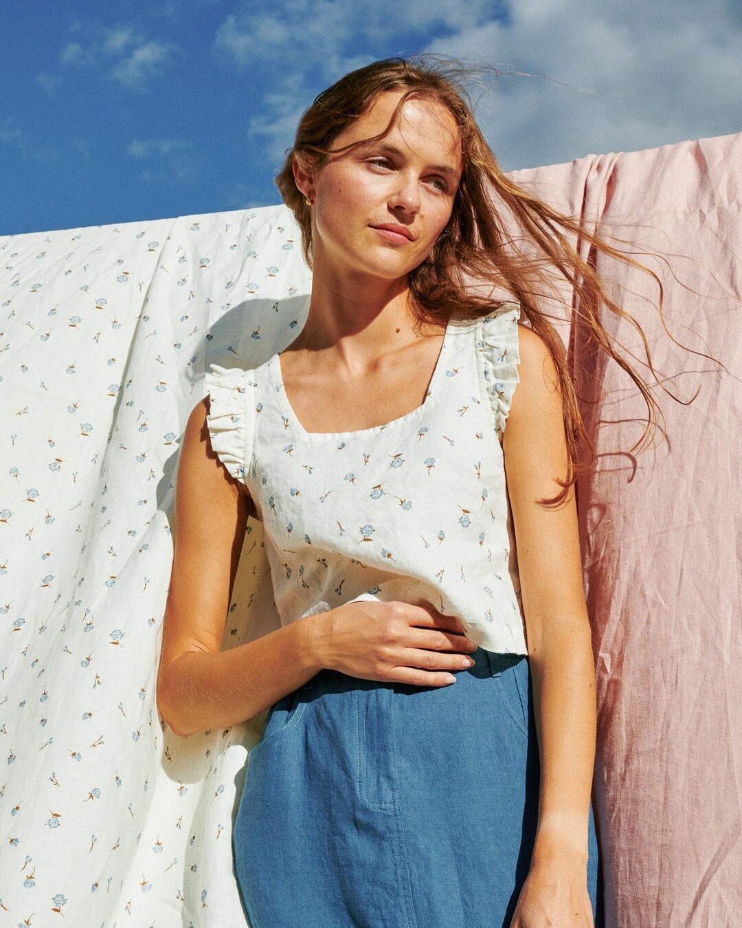 Linen Top RUSE / Cropped Top / Linen Cropped Top / Crop Top - Etsy