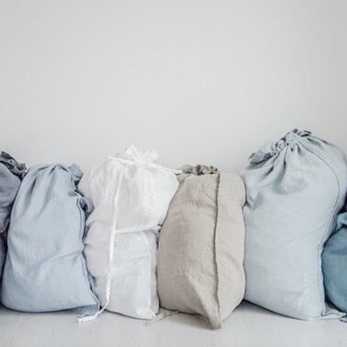 Linen Laundry Bag Large Custom Color and Size Linen Laundry - Etsy