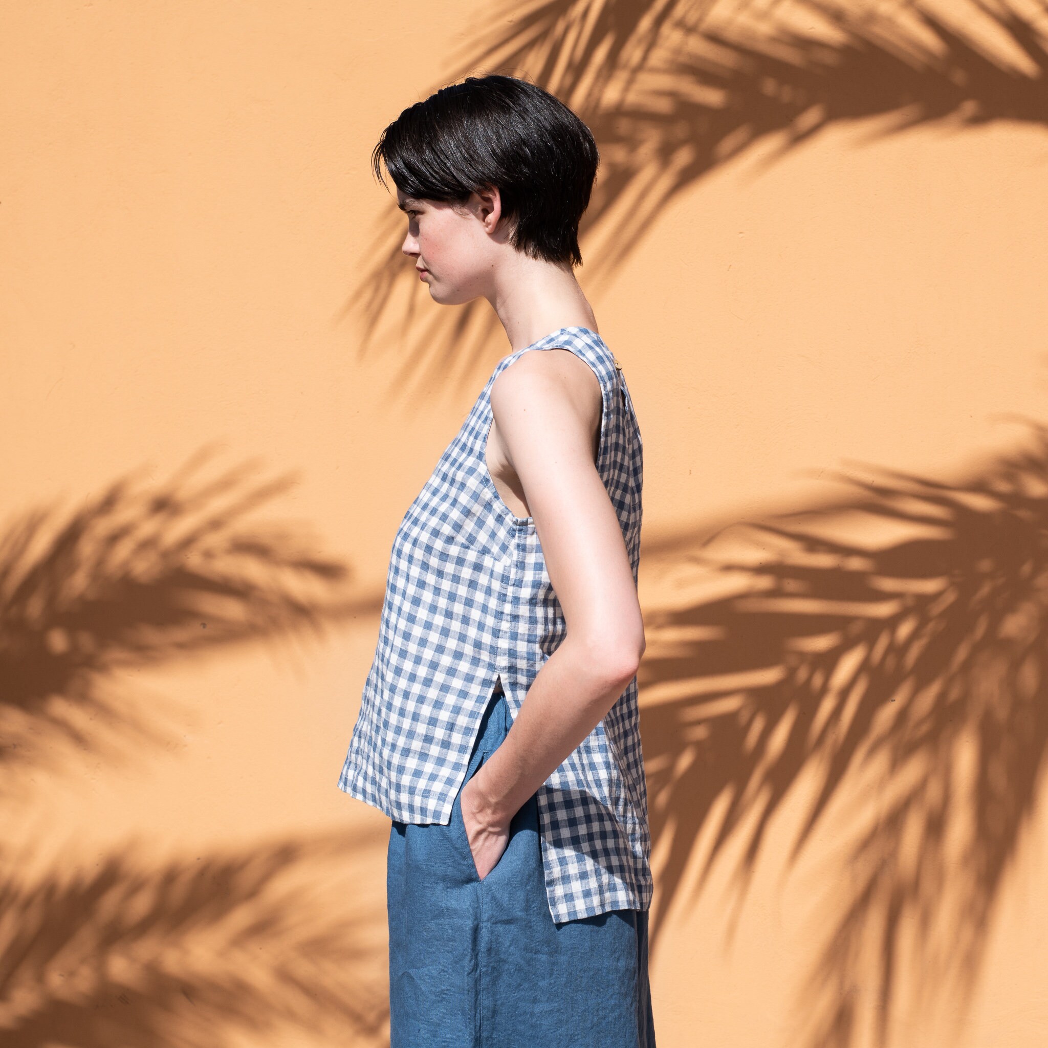 Linen Tank Top MALMO in Light Weight Linen | Etsy