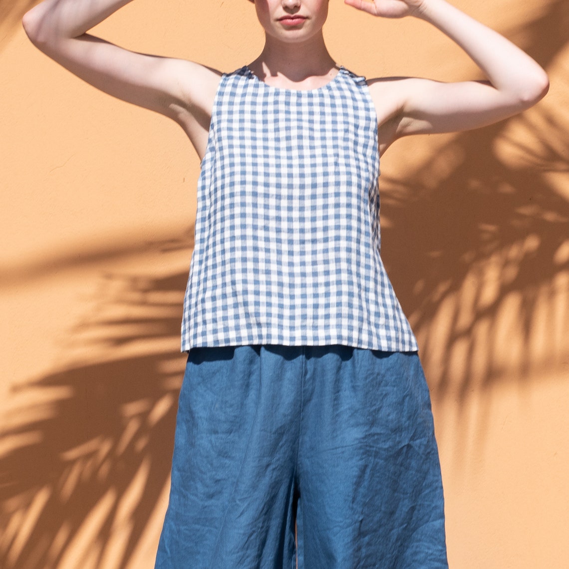Linen Tank Top MALMO in Light Weight Linen - Etsy