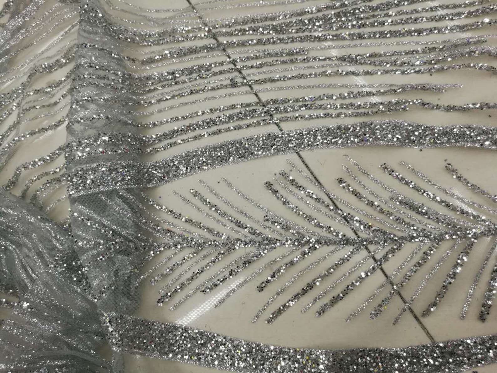 Delicate Bling Bling Glitter Sequins Iron-on Hotfix Wedding Dress ...