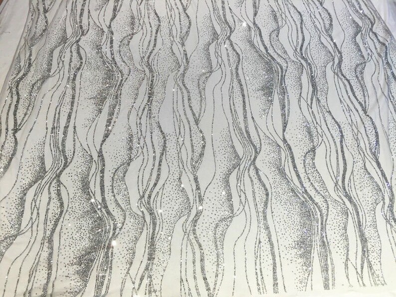 Delicate Bling Bling Glitter Sequins Iron-on Hotfix Wedding Dress ...