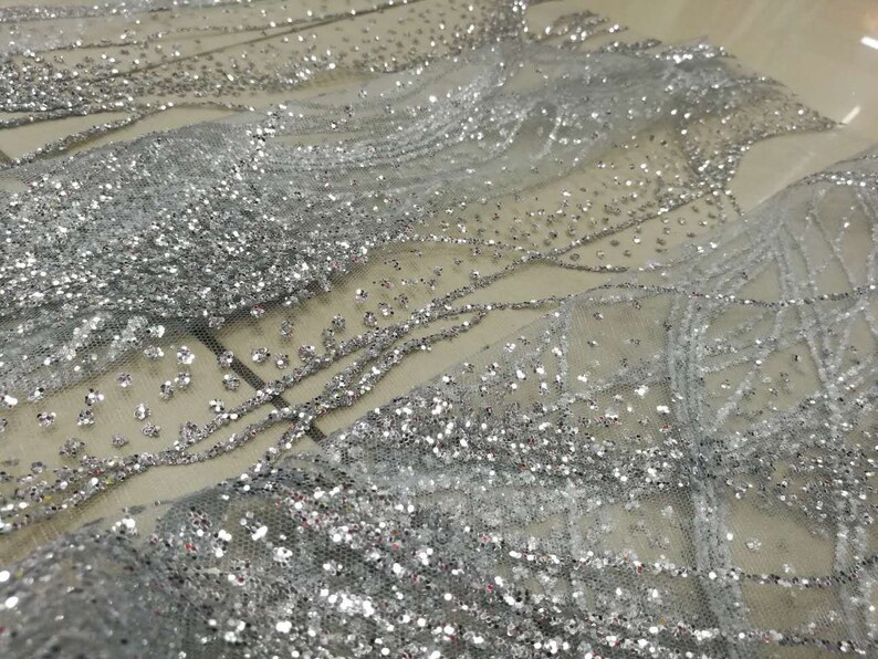 Delicate Bling Bling Glitter Sequins Iron-on Hotfix Wedding Dress ...