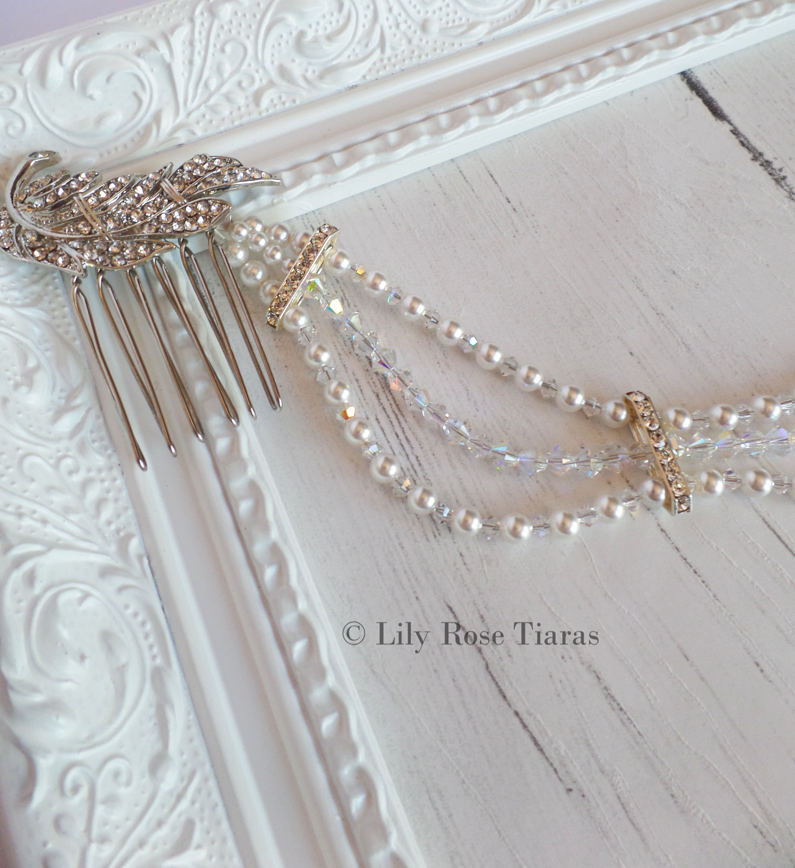 Bridal Hair Drape Swarovski Crystal Bridal Hair Jewellery - Etsy