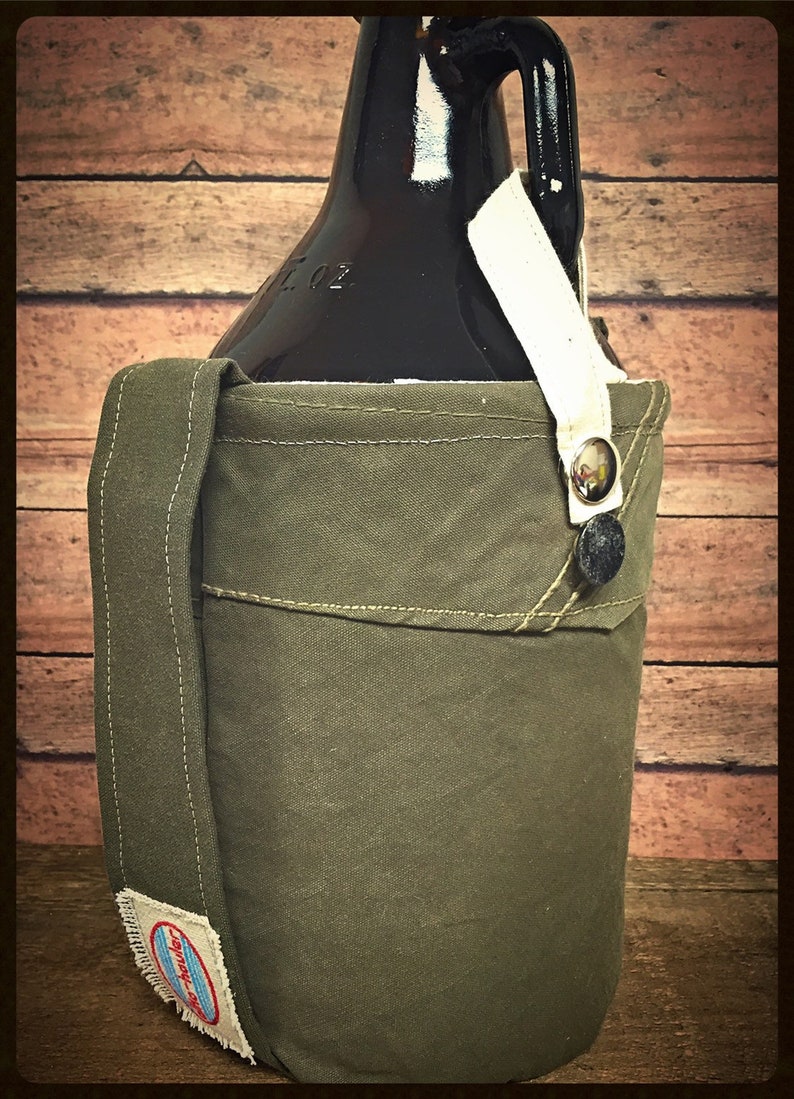 Custom Craft Beer Growler Carrier Bag 64oz With Short Handle, Choose ...