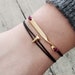 Gold Triangle Friendship Bracelet Tiny Triangle Cord - Etsy