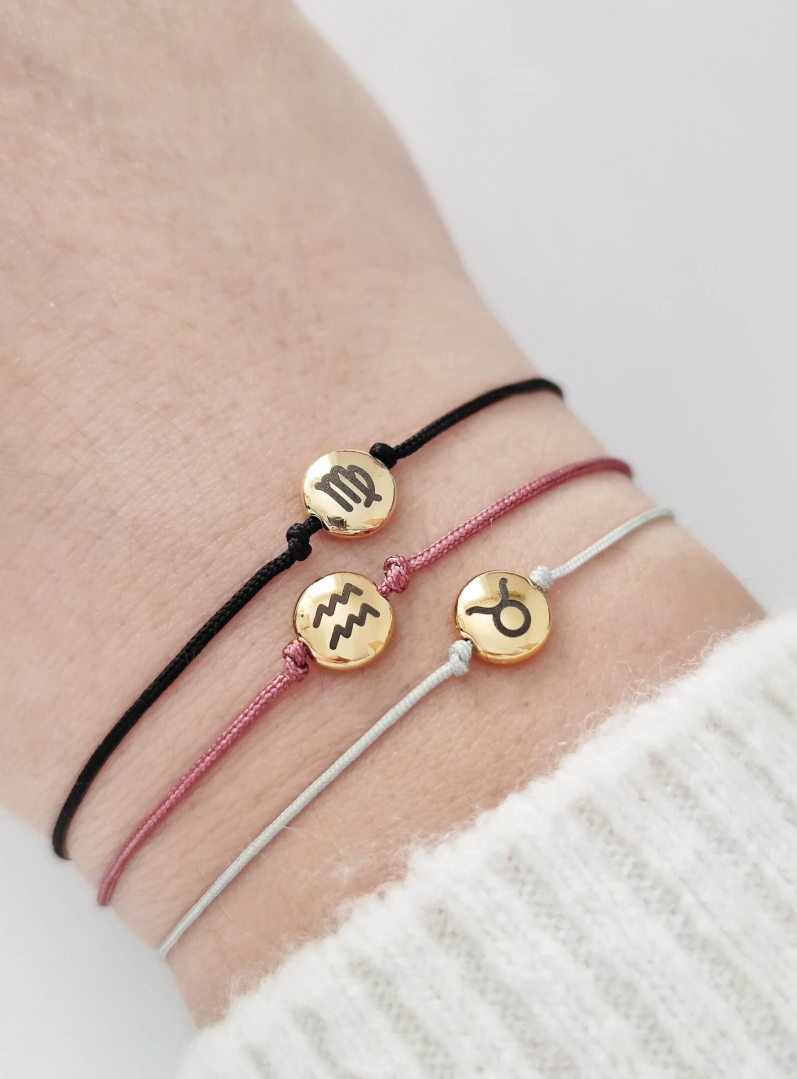 Zodiac Sign Bracelet, Zodiac Jewelry, Friendship Bracelet, Gold ...