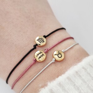 Zodiac Sign Bracelet, Zodiac Jewelry, Friendship Bracelet, Gold ...