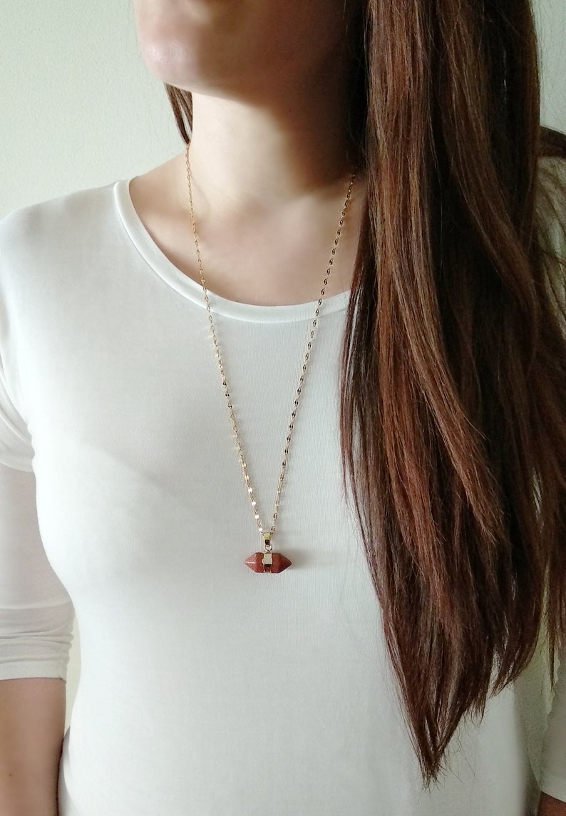 Bohemian Double Point Pendant Necklace Point Crystal - Etsy