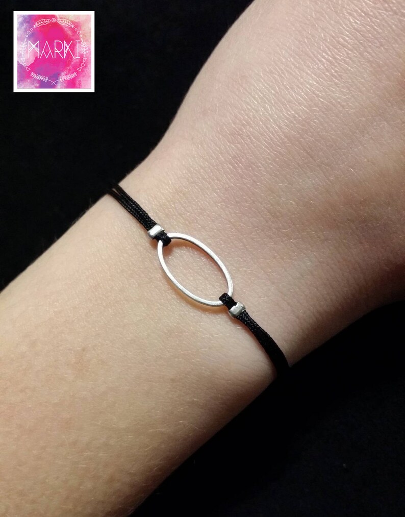 Oval Charm Bracelet Friendship Bracelet Simple Stacking - Etsy