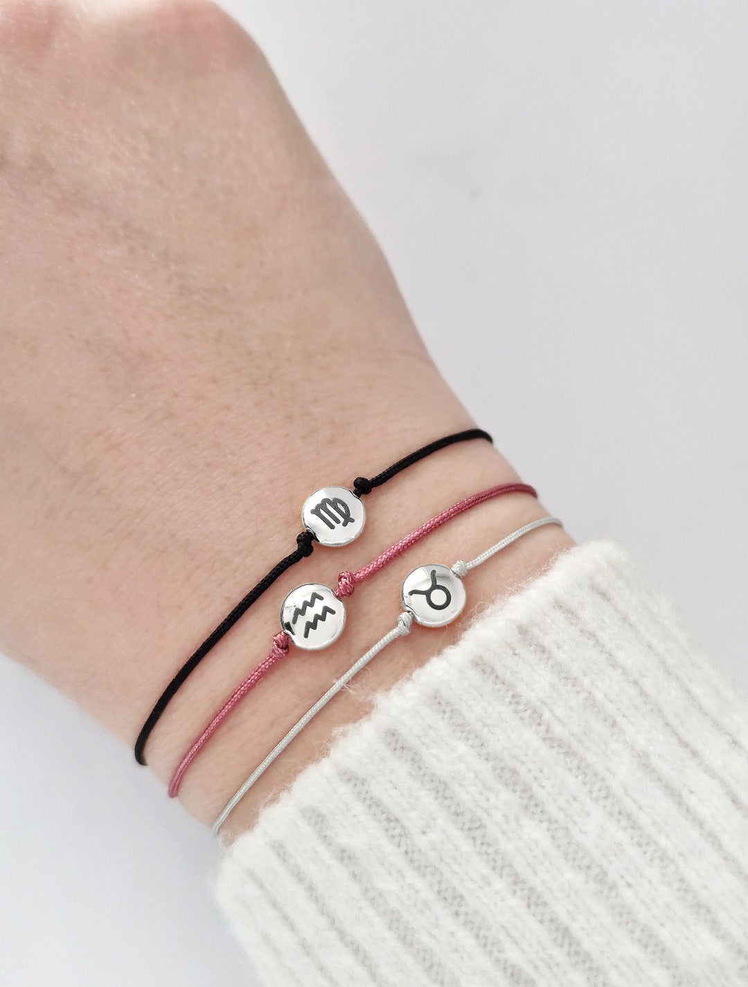 Zodiac Sign String Bracelet, Zodiac Jewelry, Friendship Bracelet ...