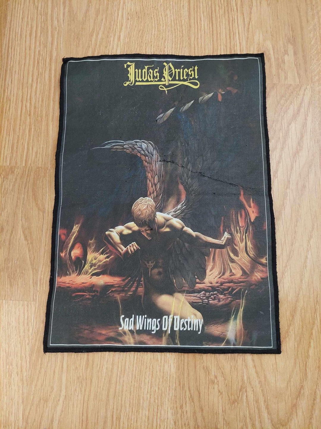 Vintage JUDAS PRIEST Back Patch Heavy Speed Thrash Metal Iron Maiden ...