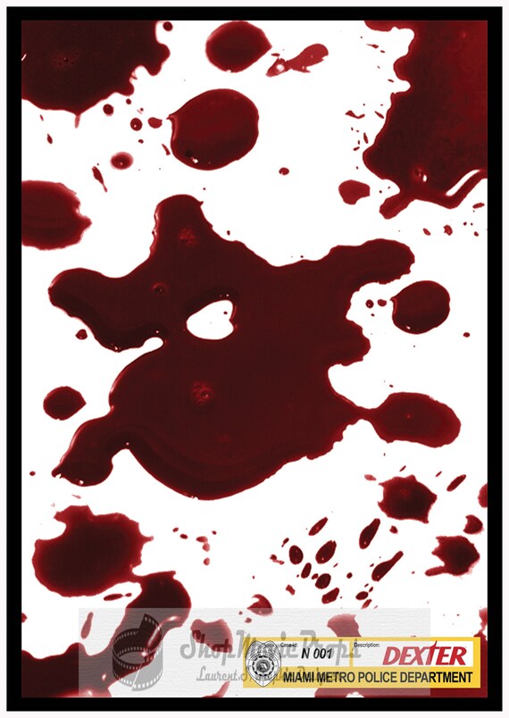 Dexter Blood Splatter Poster