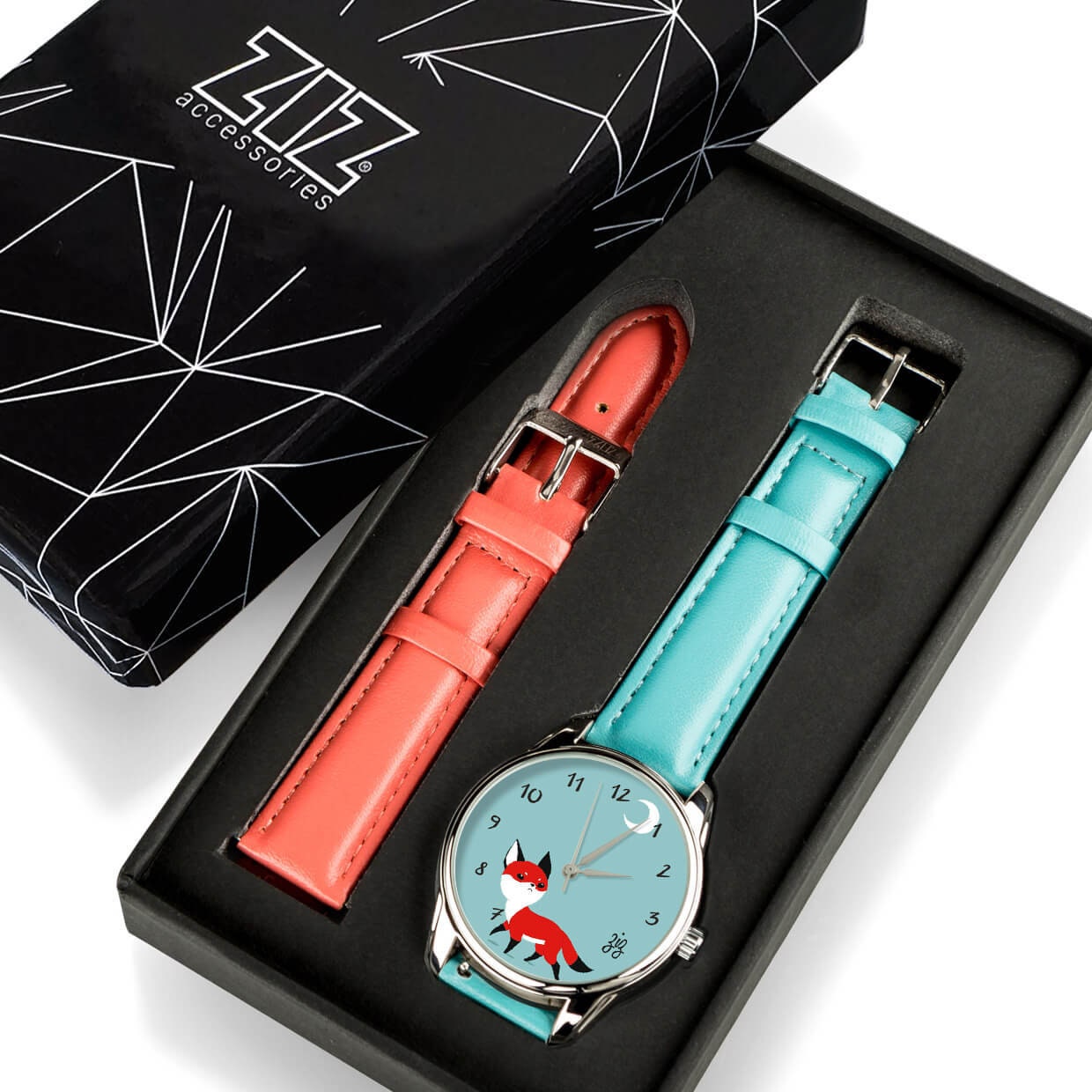 Red Fox Wrist Watch - Watch ZIZ Fox - Fox Lover Gift - Red Fox Watch ...