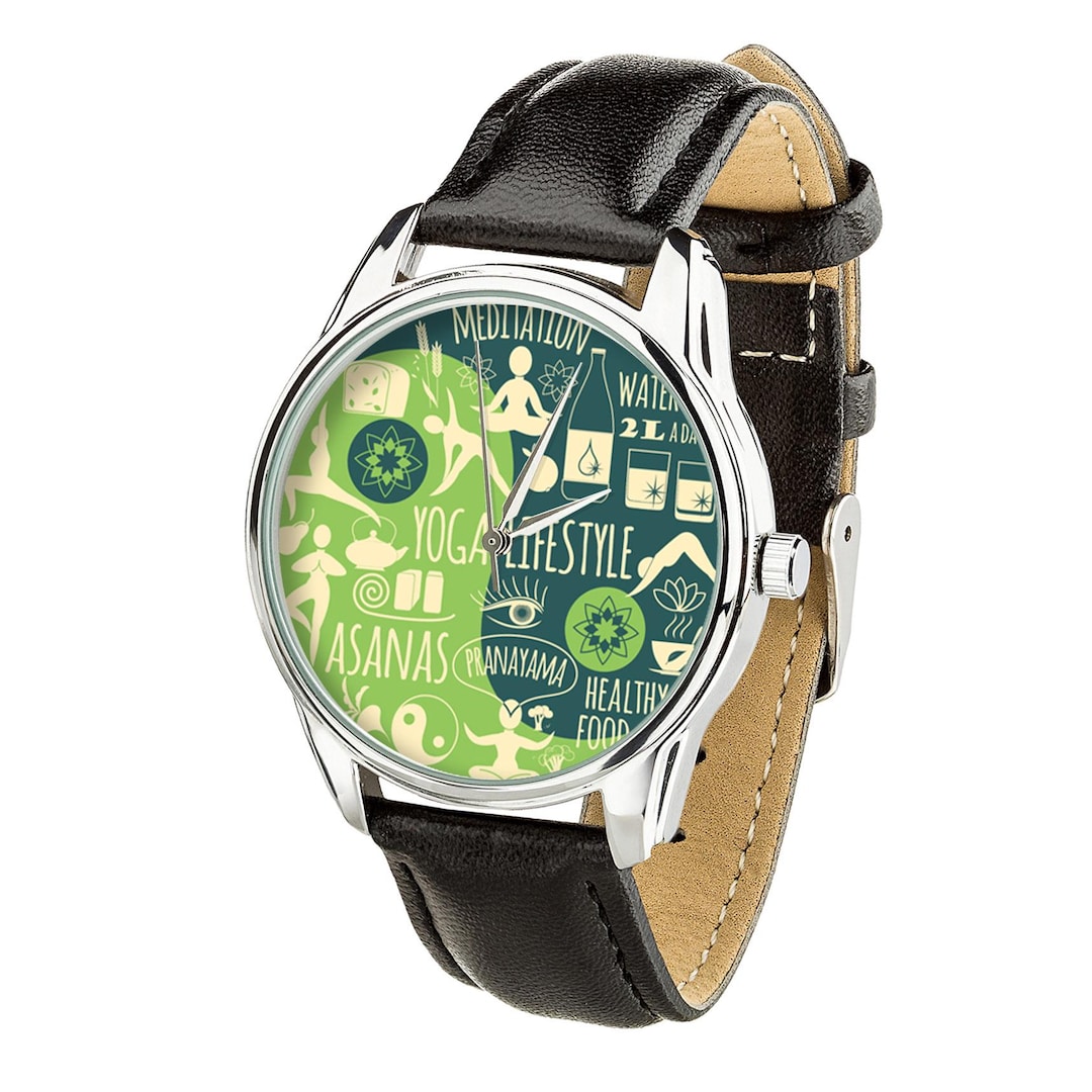 Yoga Poses Routine Watch, Wristwatch Perfect Gift for Yoga Lifestyle ...