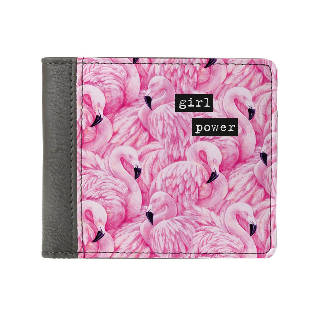 Women Wallet, Girl Power Women Wallets, Pink Wallet, Flamingo Leather ...