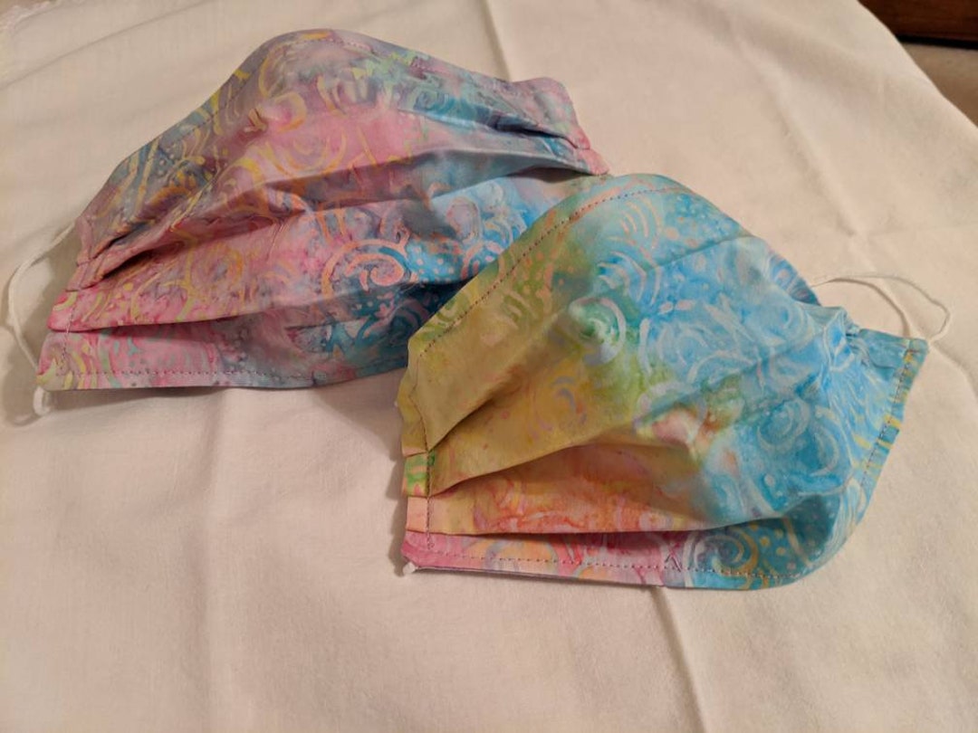 Face Masks Bright Swirl Tyed Dyed - Etsy