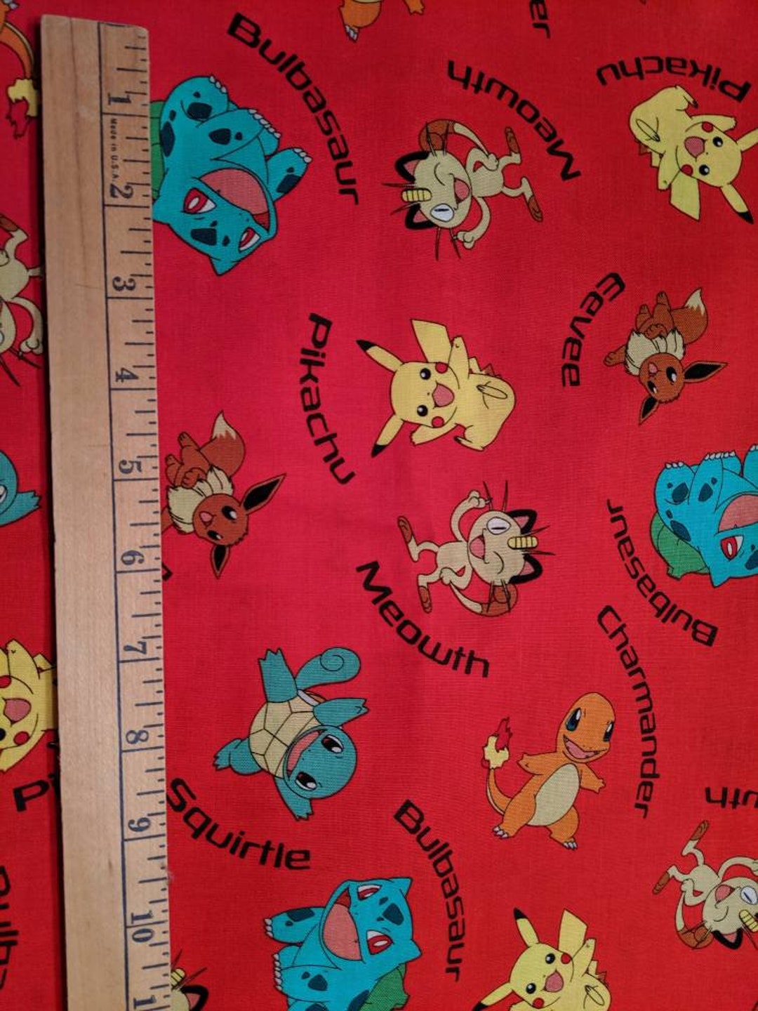 Pikachu Fabric - Etsy