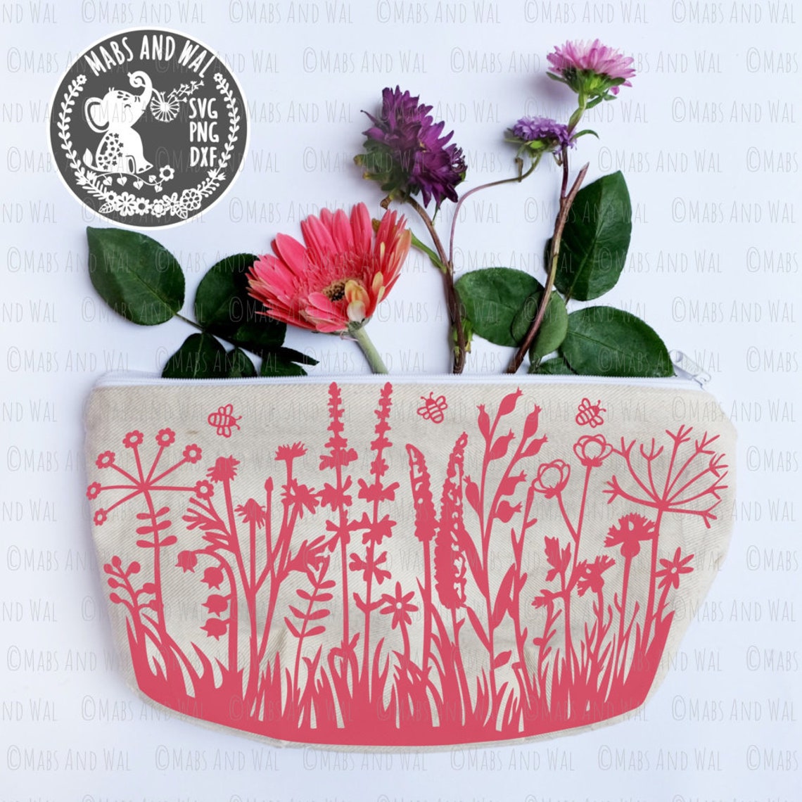 Flower Meadow 2 SVG PNG DXF Digital Cutting File/meadow of - Etsy Australia