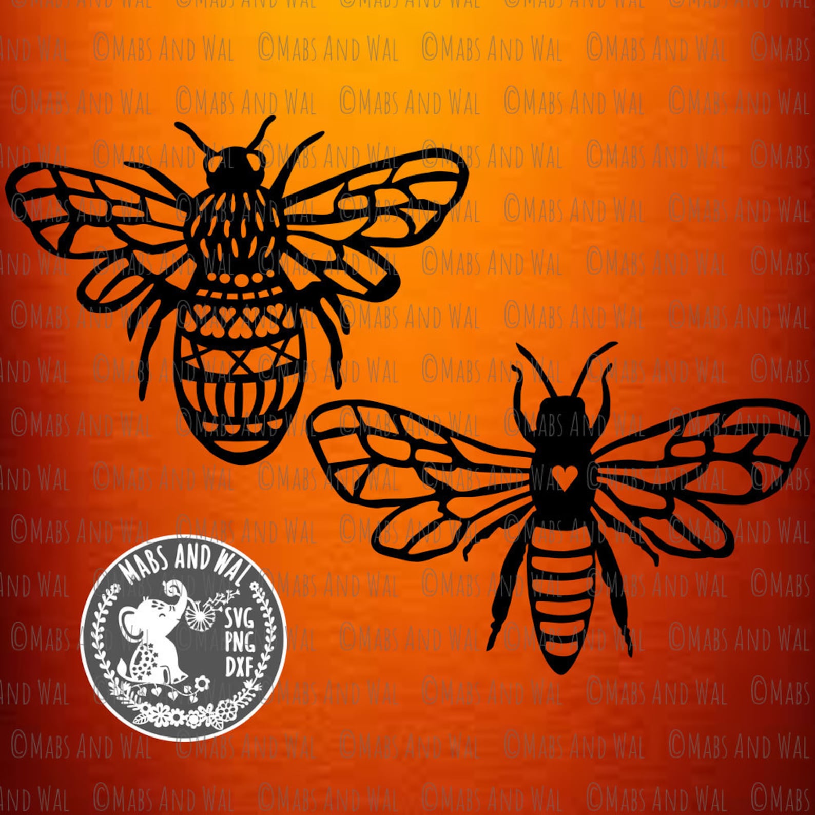 Bees SVG PNG DXF digital cutting file/queen bee svg/honey bee | Etsy