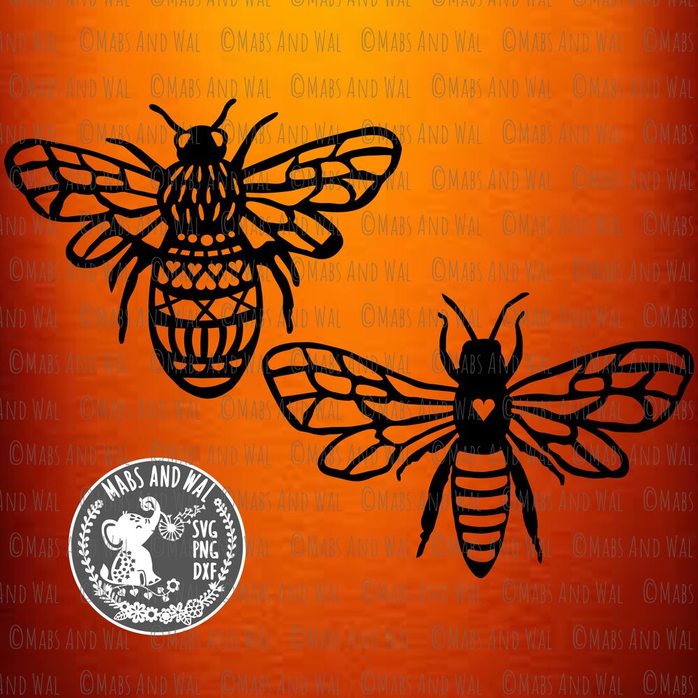 Bees SVG PNG DXF digital cutting file/queen bee svg/honey bee | Etsy