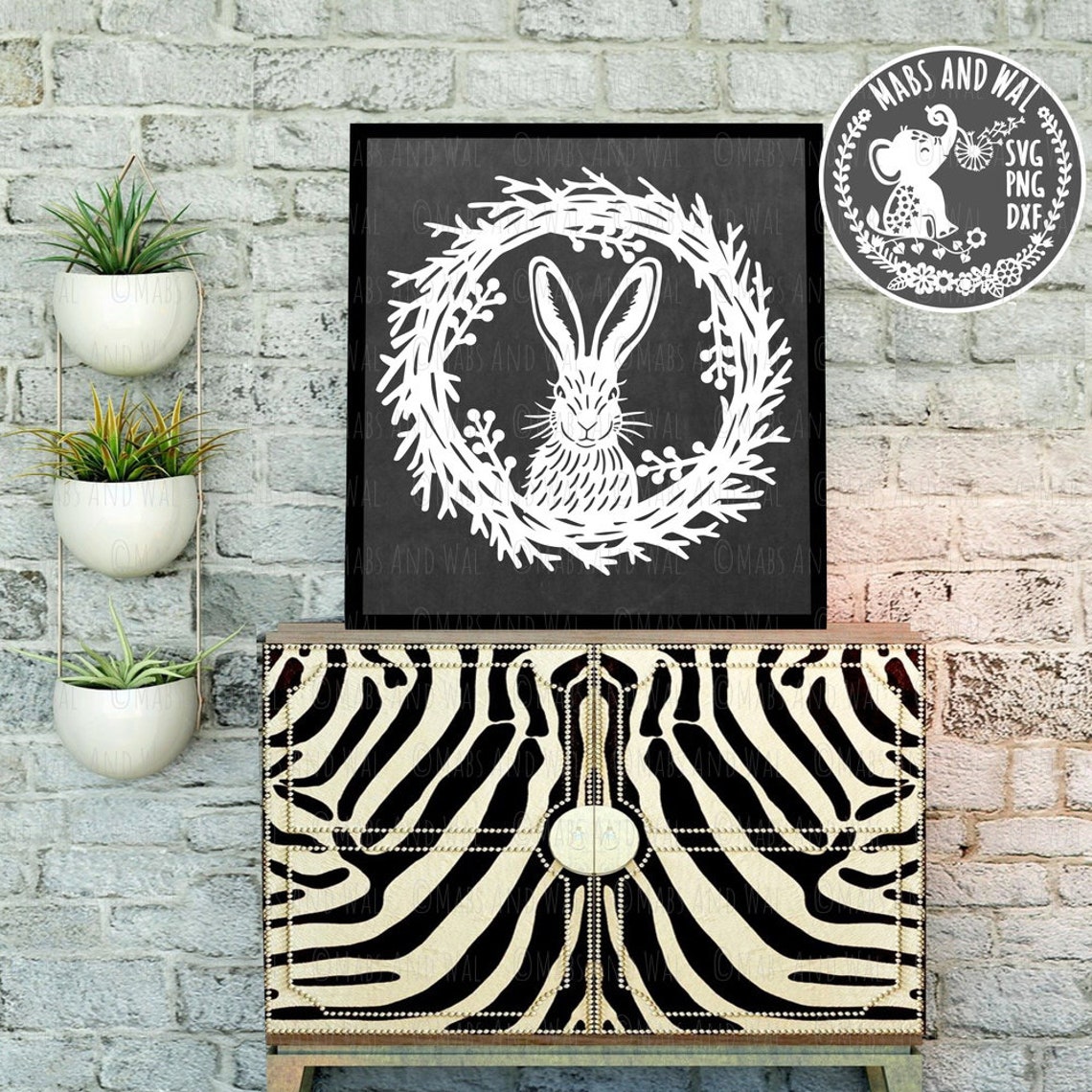 Hare Wreath SVG PNG DXF Digital Cutting File/hare Svg/march - Etsy