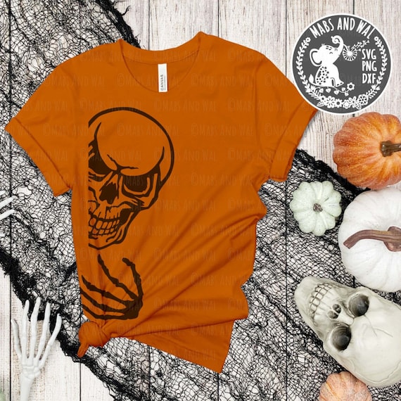 Skeleton Peeking SVG PNG DXF Digital Cutting File/halloween | Etsy