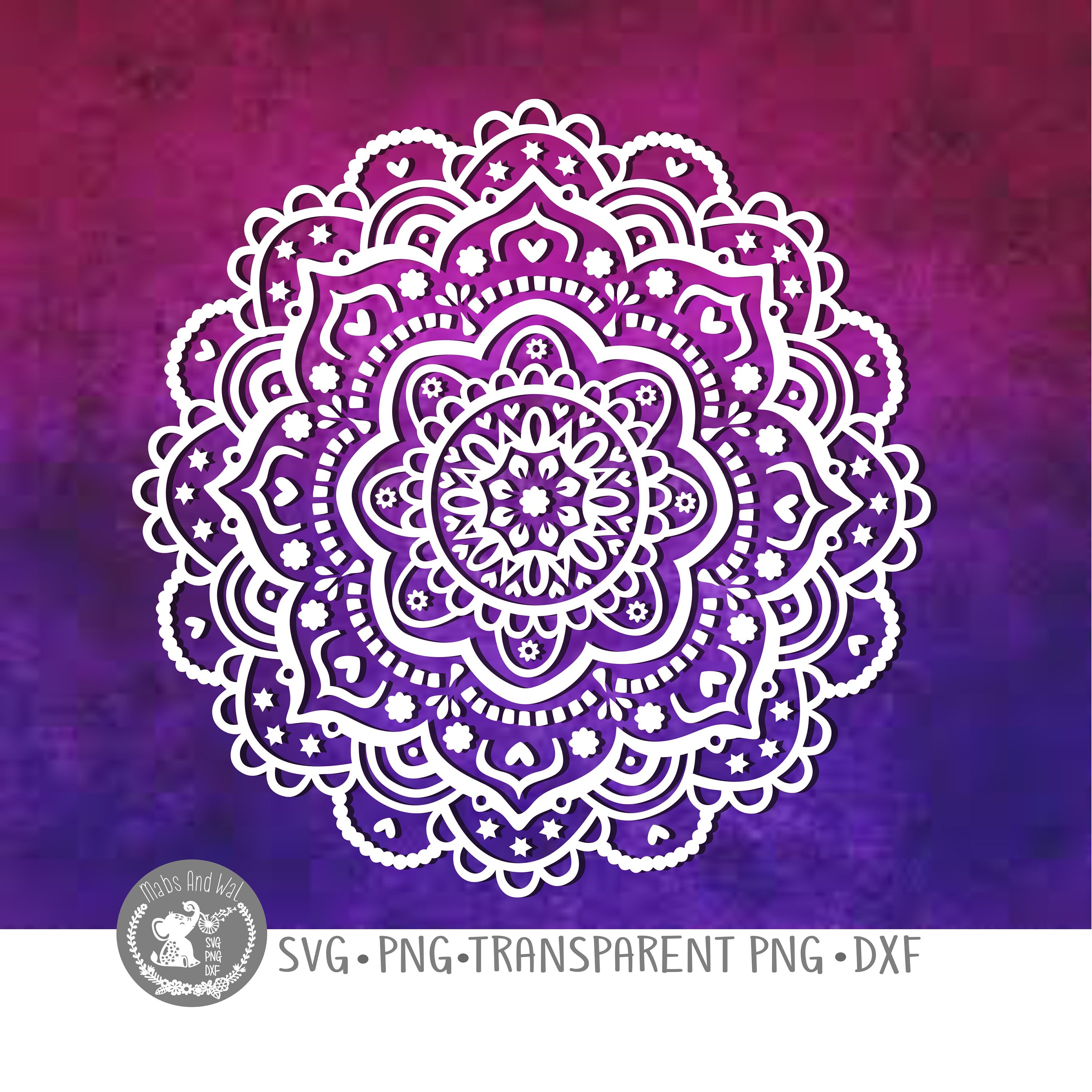 Mandala SVG PNG DXF Digital Cutting File/mandala Svg/circle Svg/mandala ...