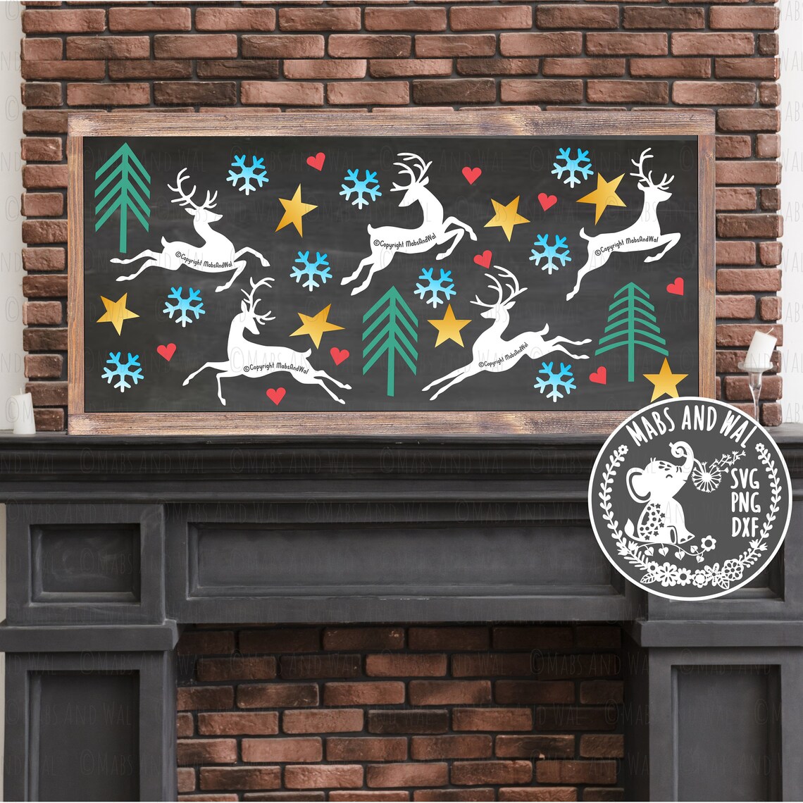 Reindeer Leaping SVG PNG DXF Digital Cutting File/reindeer - Etsy