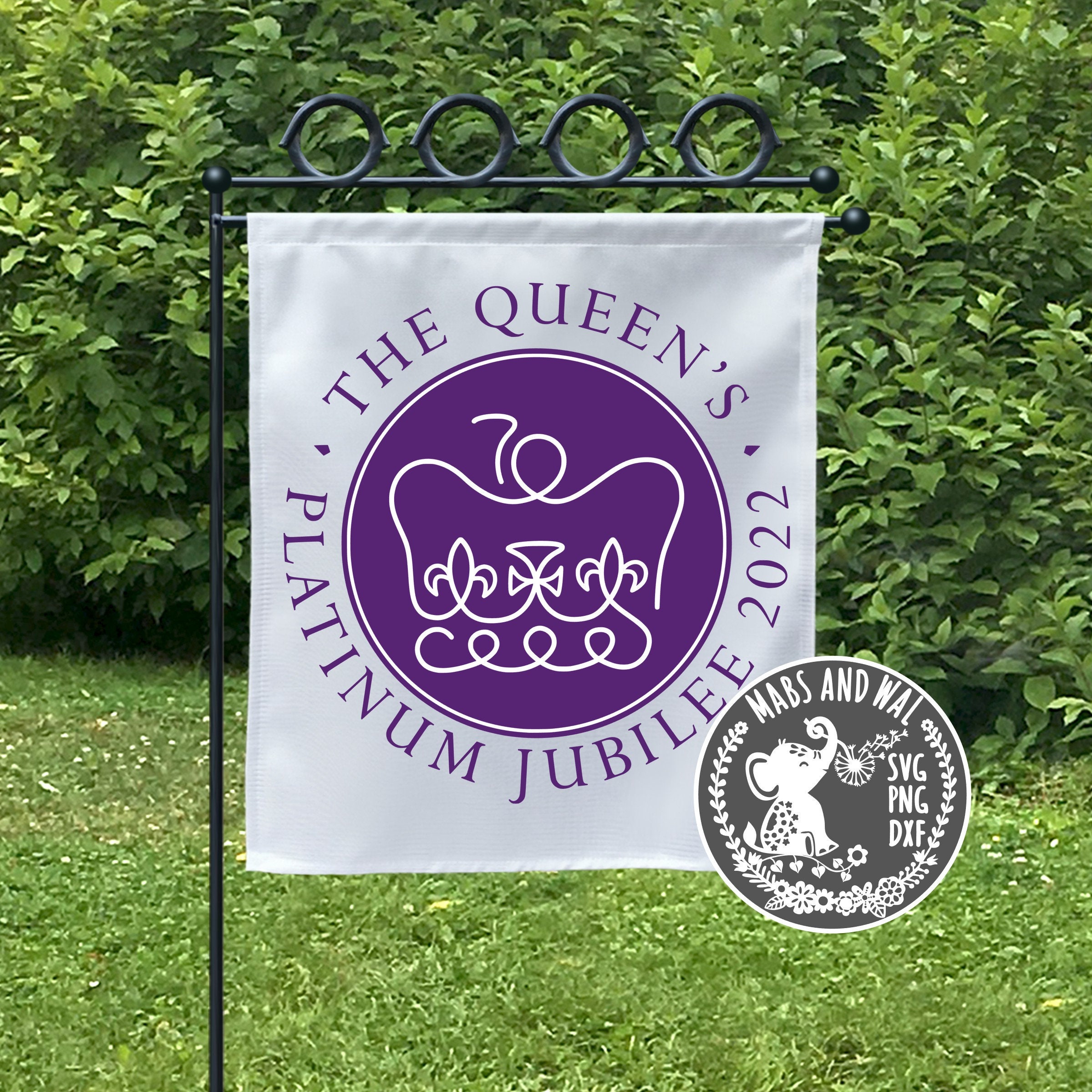 The Queen's Platinum Jubilee Emblem SVG PNG DXF Digital | Etsy UK