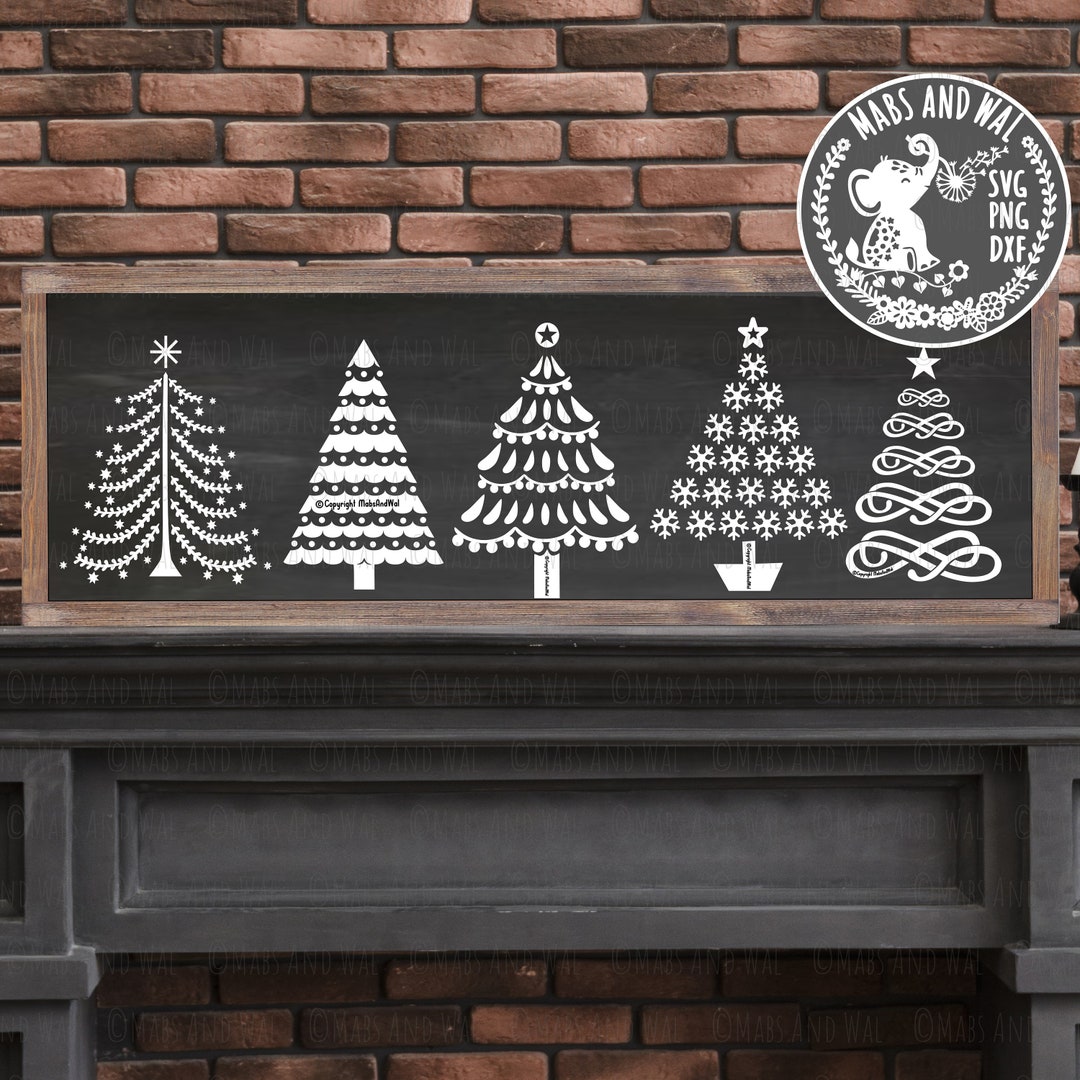 Christmas Tree Bundle 2 SVG PNG DXF Digital Cutting - Etsy