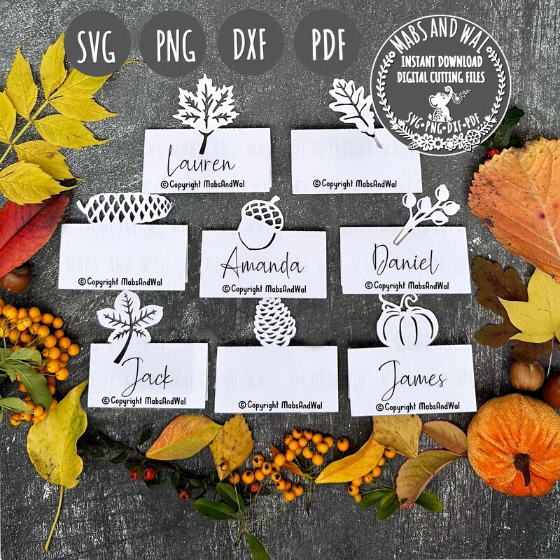 Place Cards Svg - Etsy