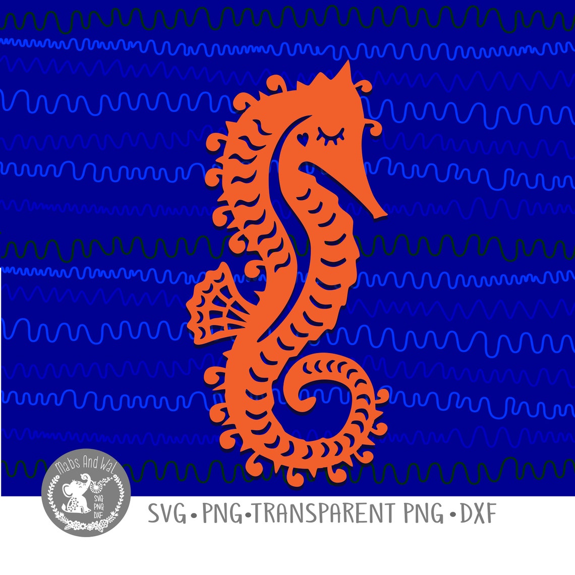 Seahorse SVG PNG DXF digital cutting file/under the sea | Etsy